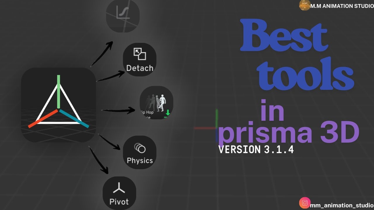 Best tools in prisma 3D version 3.1.4 | M.M ANIMATION STUDIO | #prisma3d - YouTube