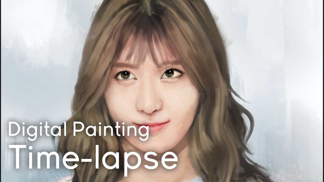 Momo - Digital Portrait Painting [Time-lapse] - YouTube