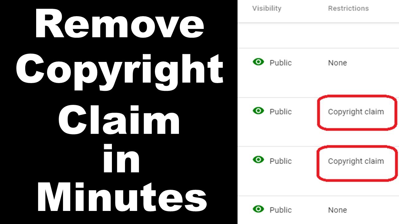 How To Remove Copyright Claims On YouTube | Copyright Claim | Remove ...