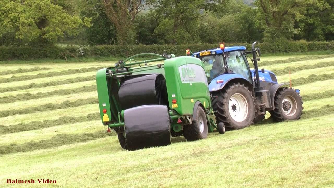 Baling with McHale for Silage. - YouTube