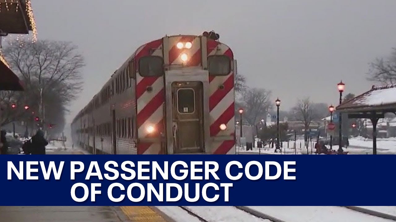 Metra adopts new passenger code of conduct - YouTube