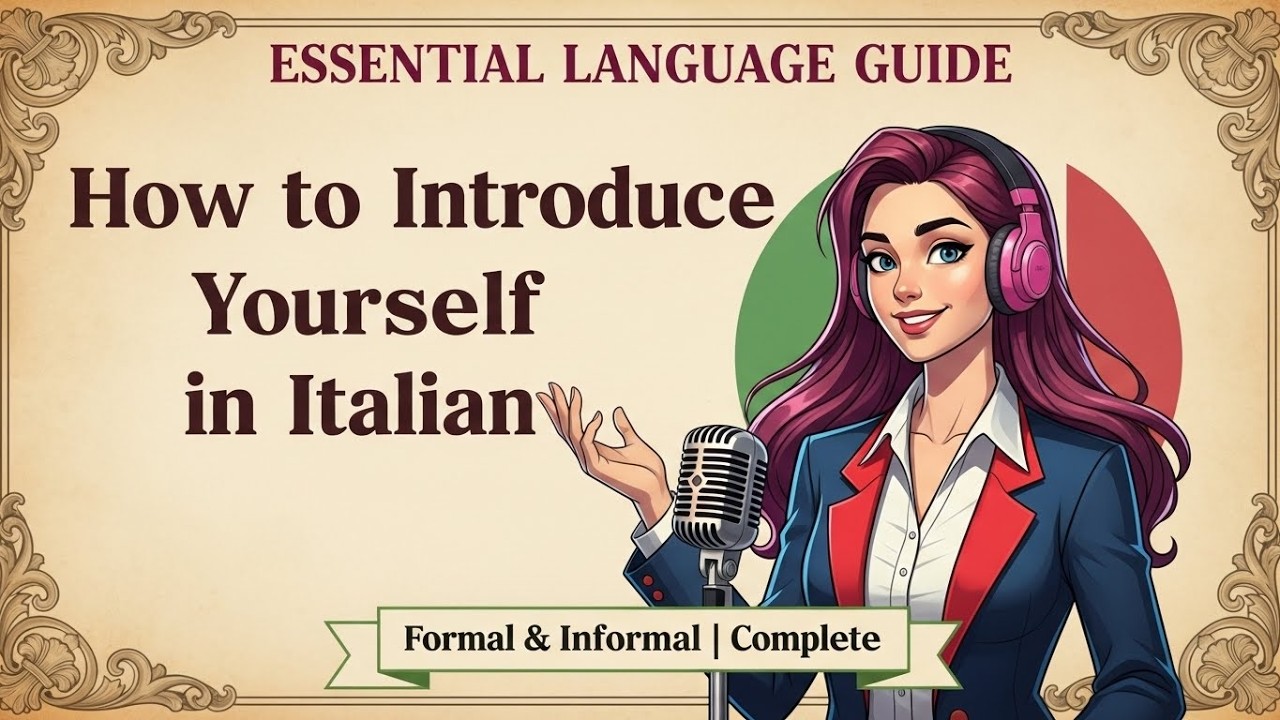 How to Introduce Yourself in Italian || Complete Guide || Formal ...