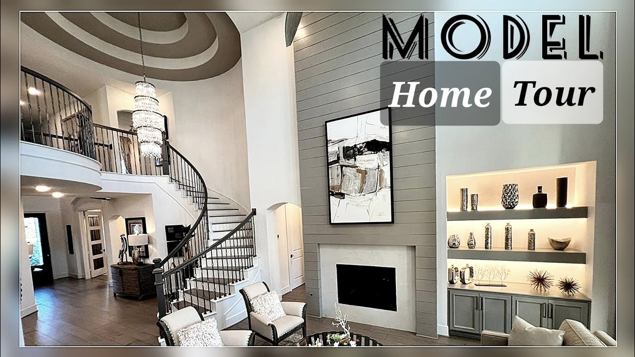 TOUR OF 3 BRAND NEW TEXAS MODEL HOMES - YouTube