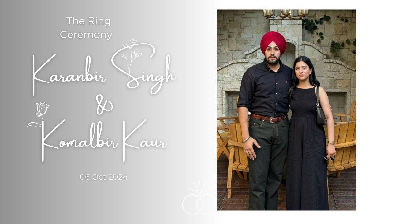 Karanbir Singh & Komalbir Kaur Ring Ceremony At King Hotel, Jalandhar ...