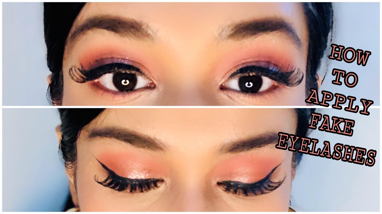 HOW TO APPLY FALSE EYELASHES| BEGINNER'S TUTORIAL| Shubheksha Singh - YouTube