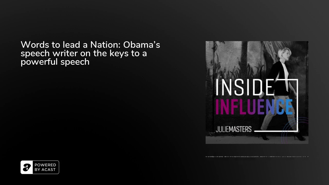 Words to lead a Nation: Obama's speech writer on the keys to a powerful ...