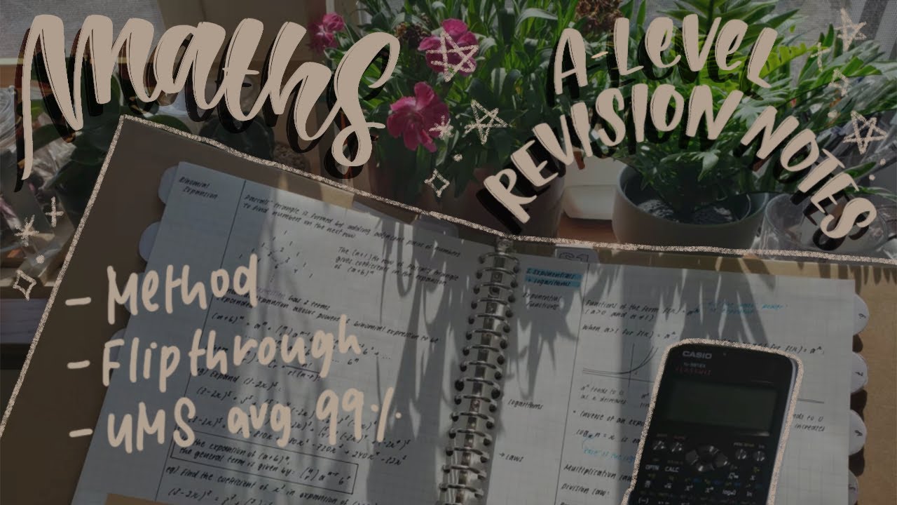 how i take revision notes for A level maths / further maths ・ﾟ *:・ﾟ ...