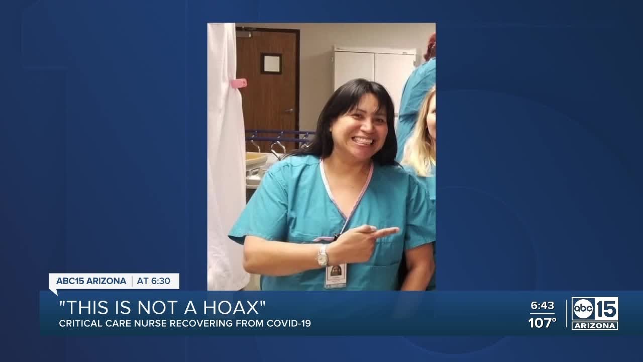Phoenix nurse recovering from COVID-19 is "lucky to be alive" - YouTube