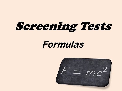 Epidemiology: Screening Test Formulas Explained - YouTube