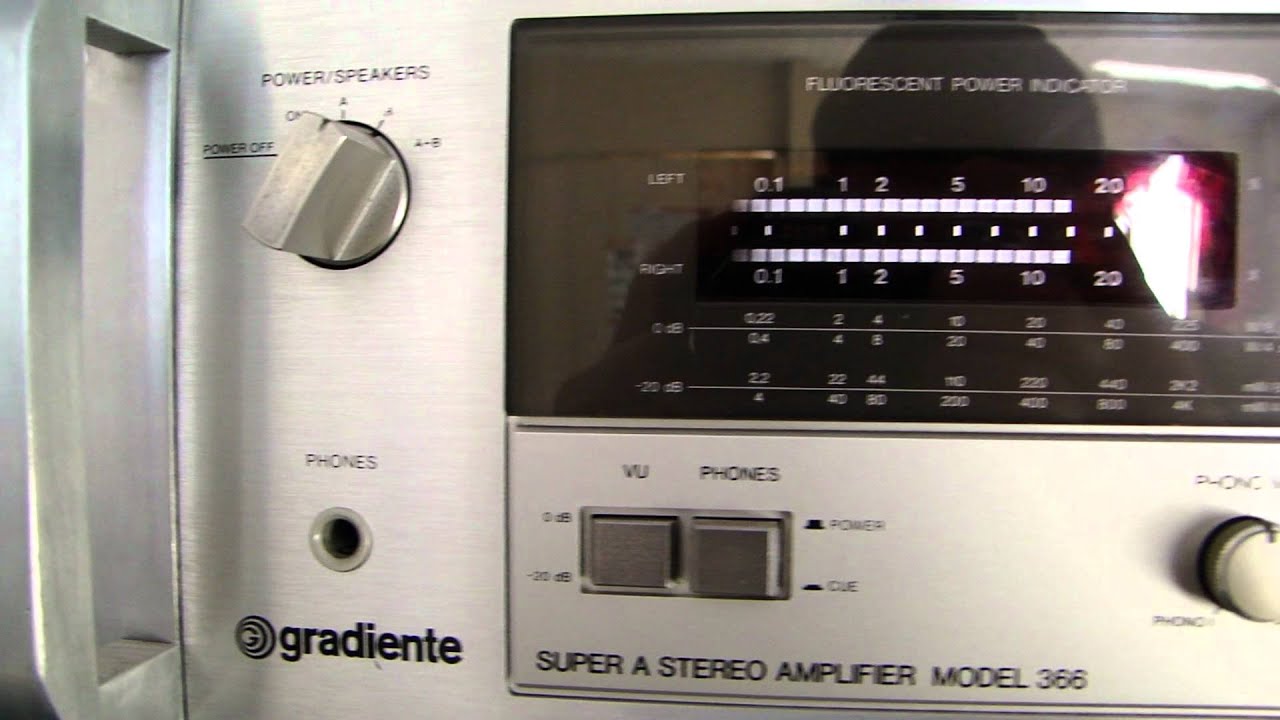 AMPLIFICADOR GRADIENTE MODEL 366 A VENDA MSN EVANDROHACK@HOTMAIL COM - YouTube