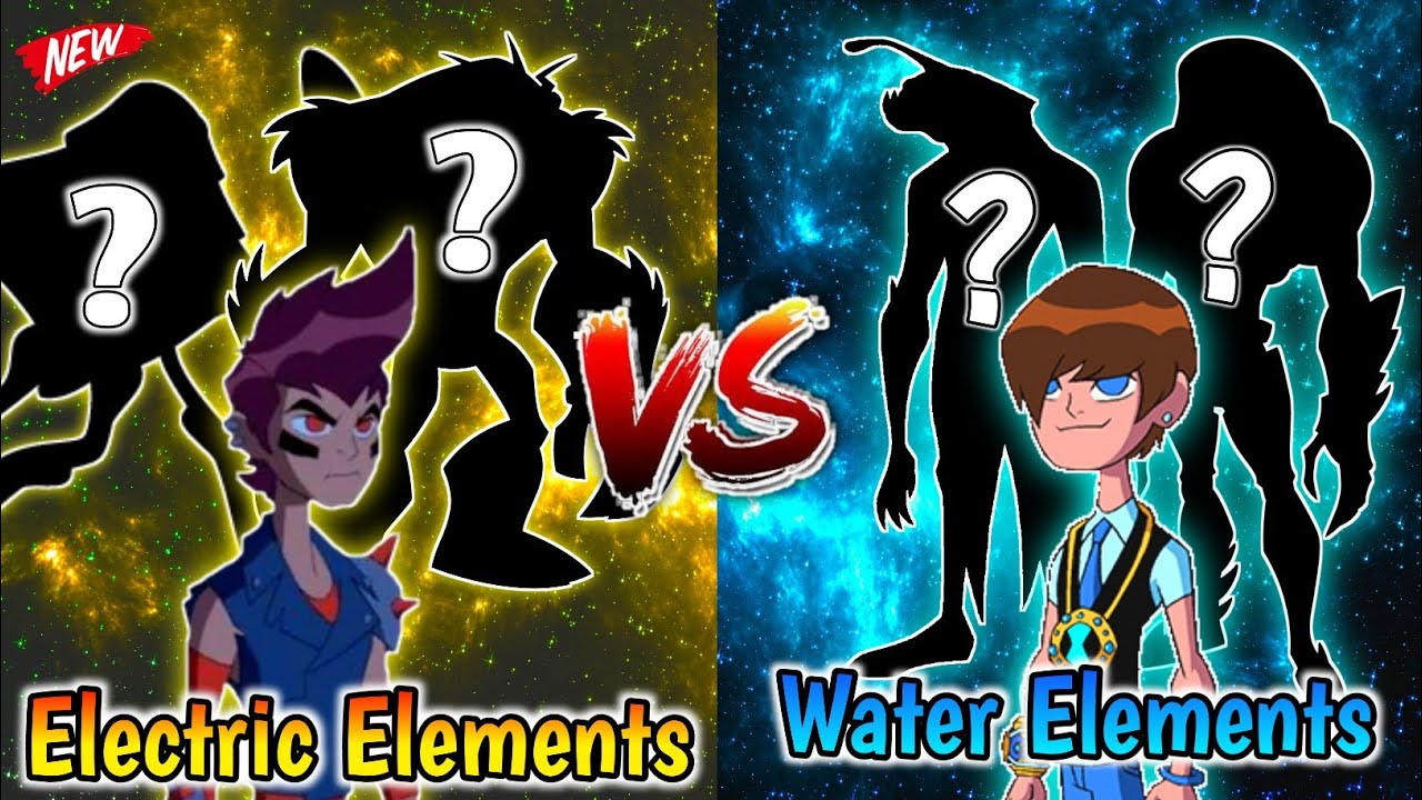 Electric Elements vs Water Elements || Ben 10 || Explain in hindi ...