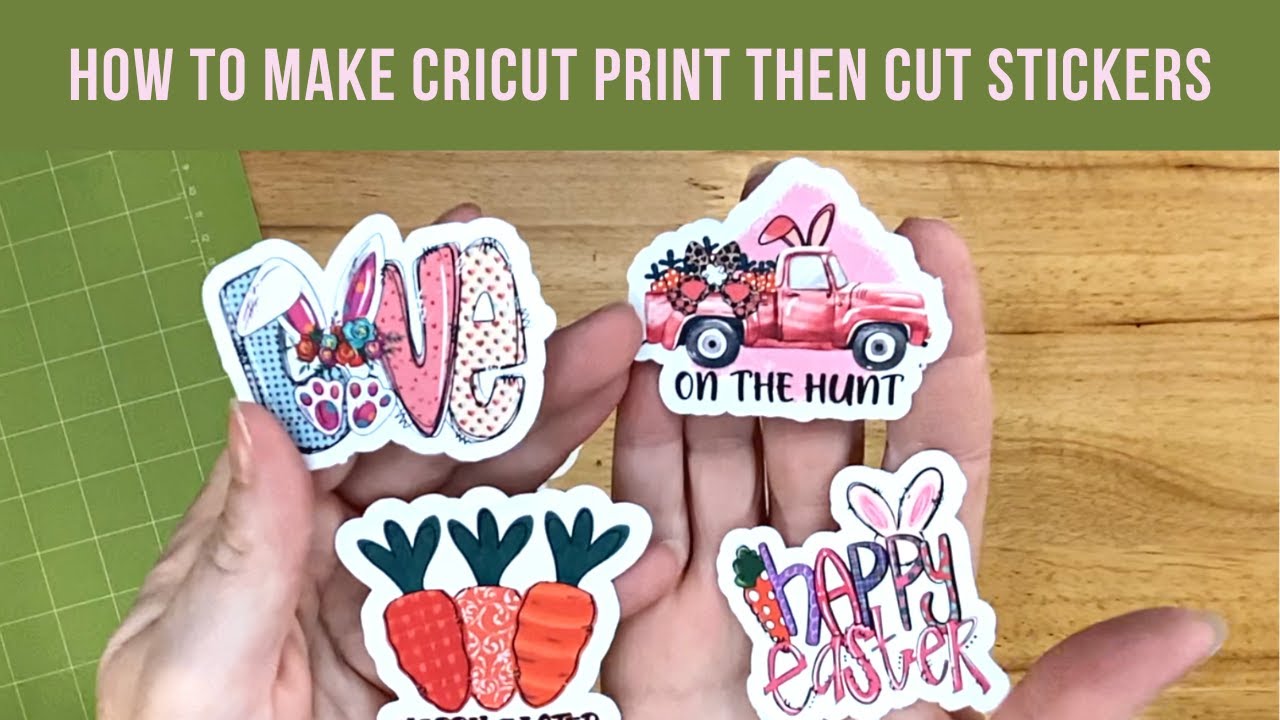 Making Stickers with Cricut's Print Then Cut Feature - YouTube