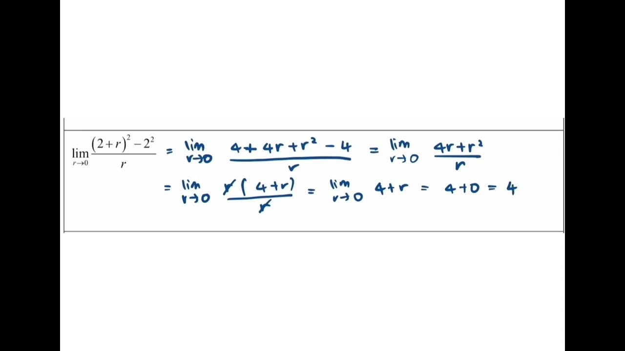Limit Of The Rational Function Using Factorization Method Youtube