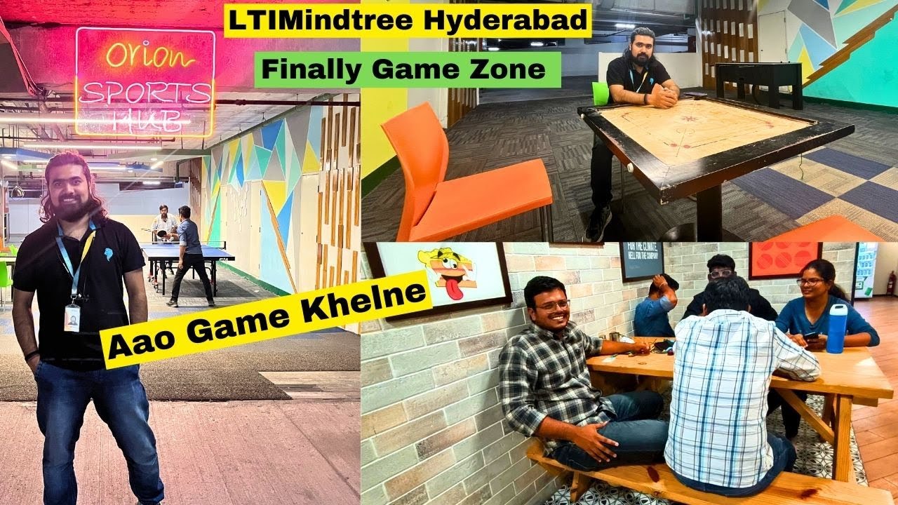 LTIMindtree Office Hyderabad | Game Zone Mil Gaya Office Mein ...