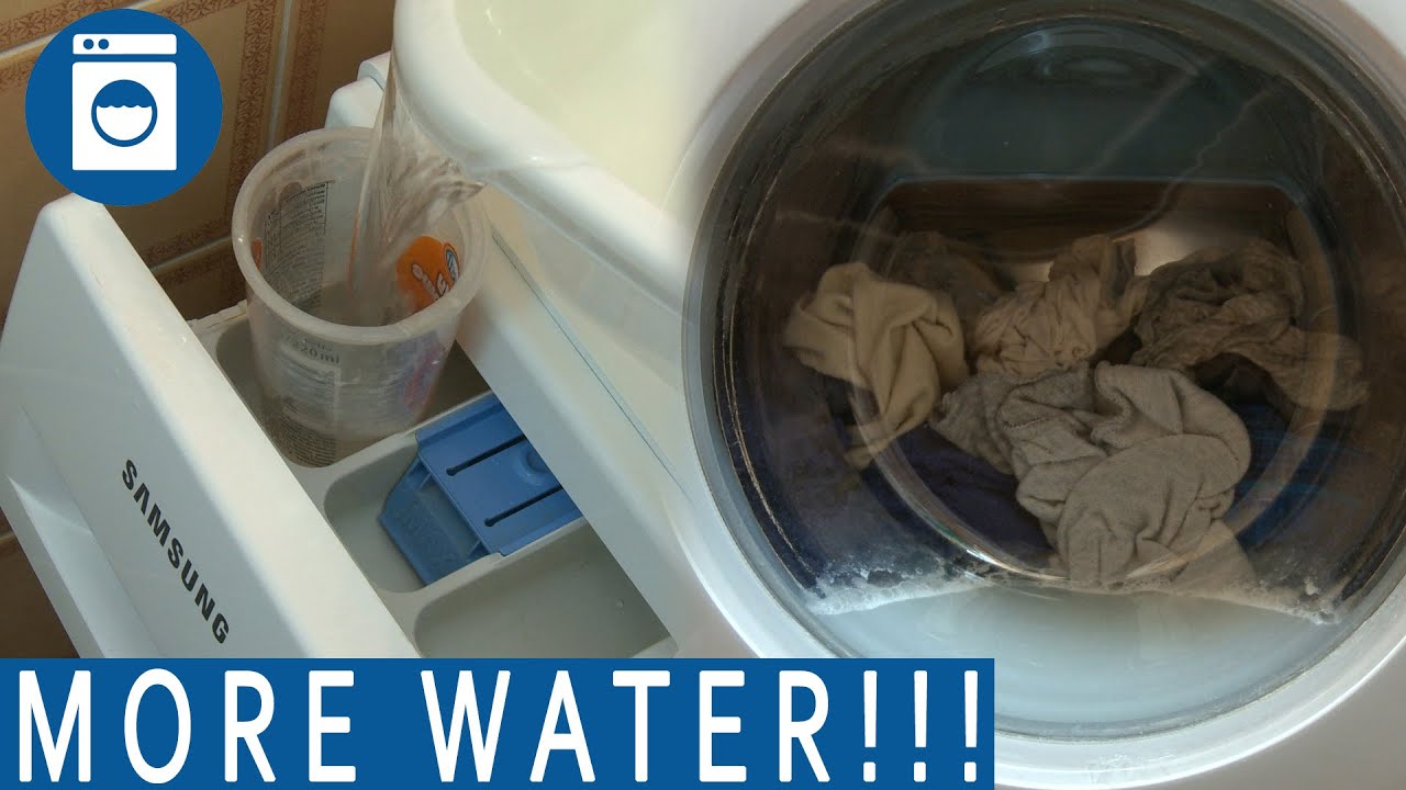 How to make better wash? Add water manually! :) - YouTube