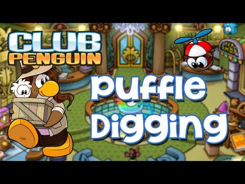 Club Penguin: New Puffle Digging Feature June 2013