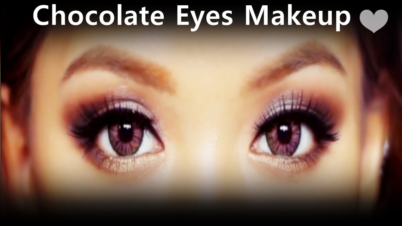 Chocolate Eyes Makeup Tutorial for Brown eyes - Soft eye makeup - YouTube
