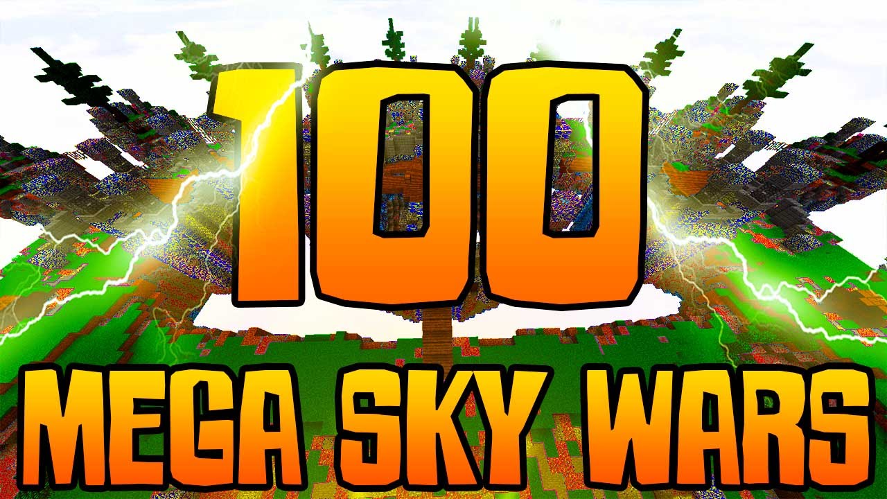 Minecraft SOLO MEGA SKY WARS! "100 PLAYER BATTLE!?" - YouTube