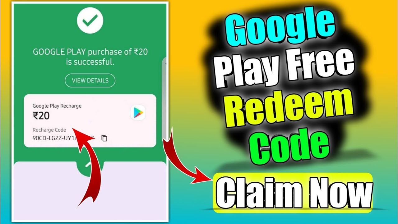 Free Google Play Redeem Code Today | Google Play Redeem Code Claim ...