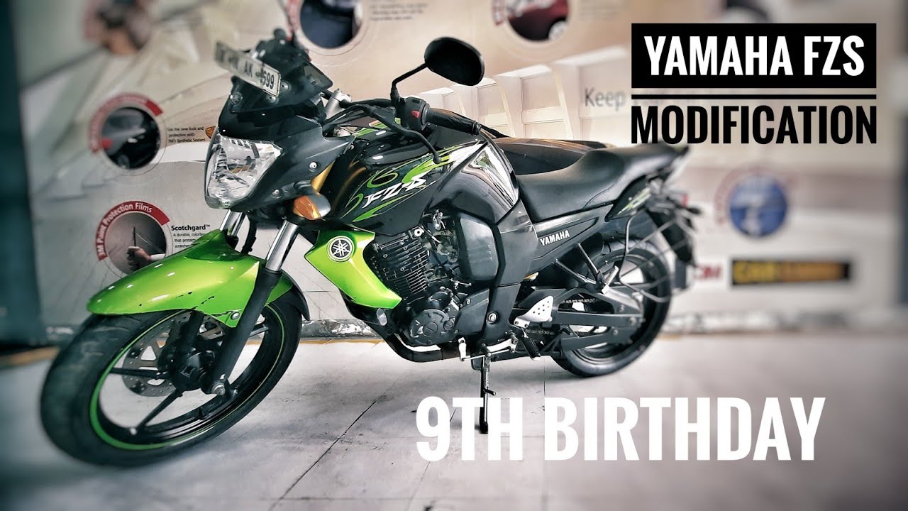 My Bike Birthday | 8 Years of Yamaha FZS | Restoring | Modification ...