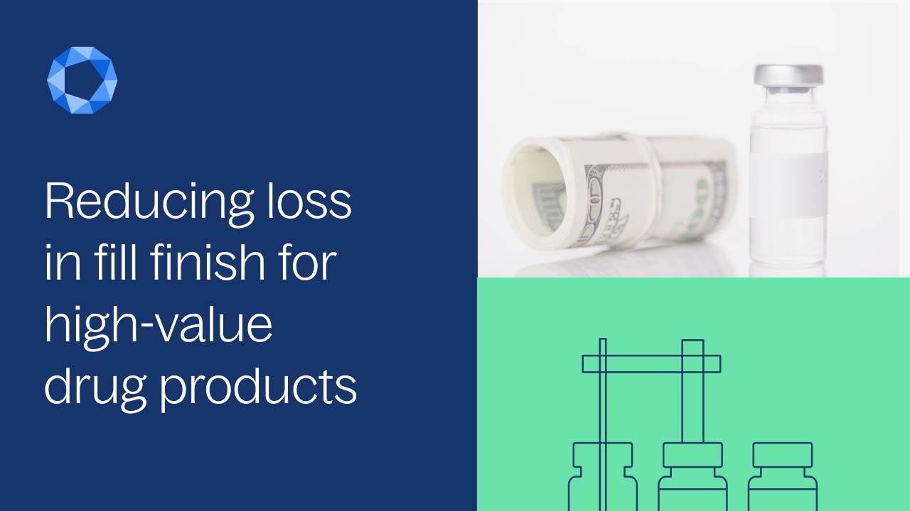 Reducing loss in fill finish for high value drug products - YouTube