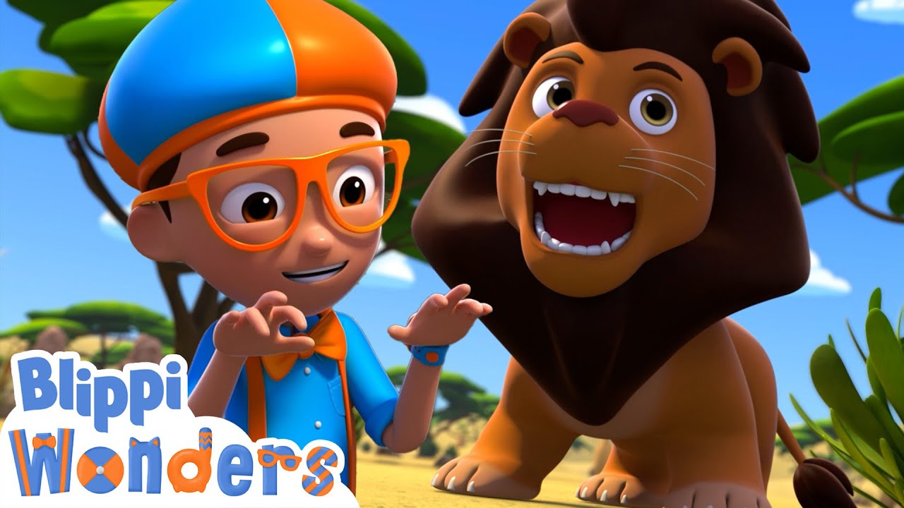 Blippi Jungle Animals - Roar like a LION! | Blippi Wonders - Kids ...