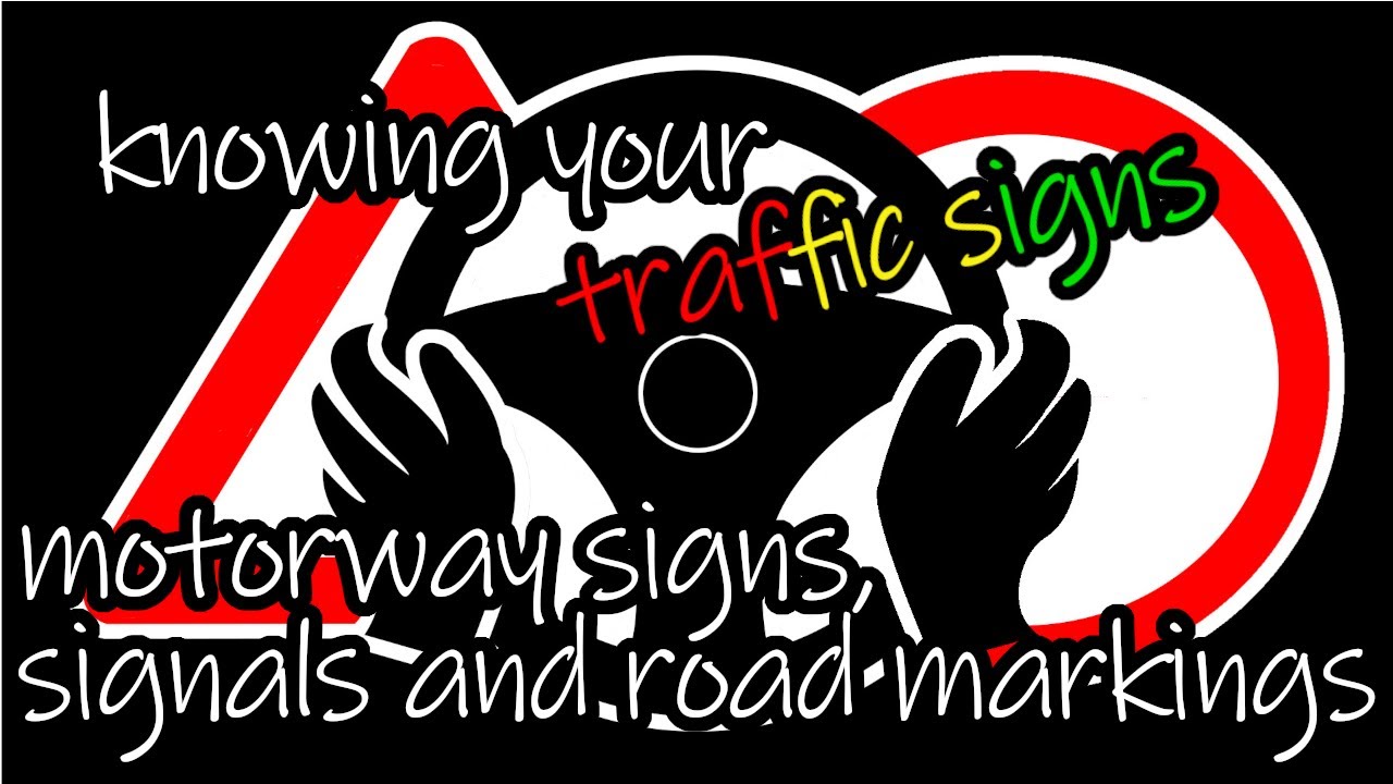 Motorway signs, signals and road markings - YouTube