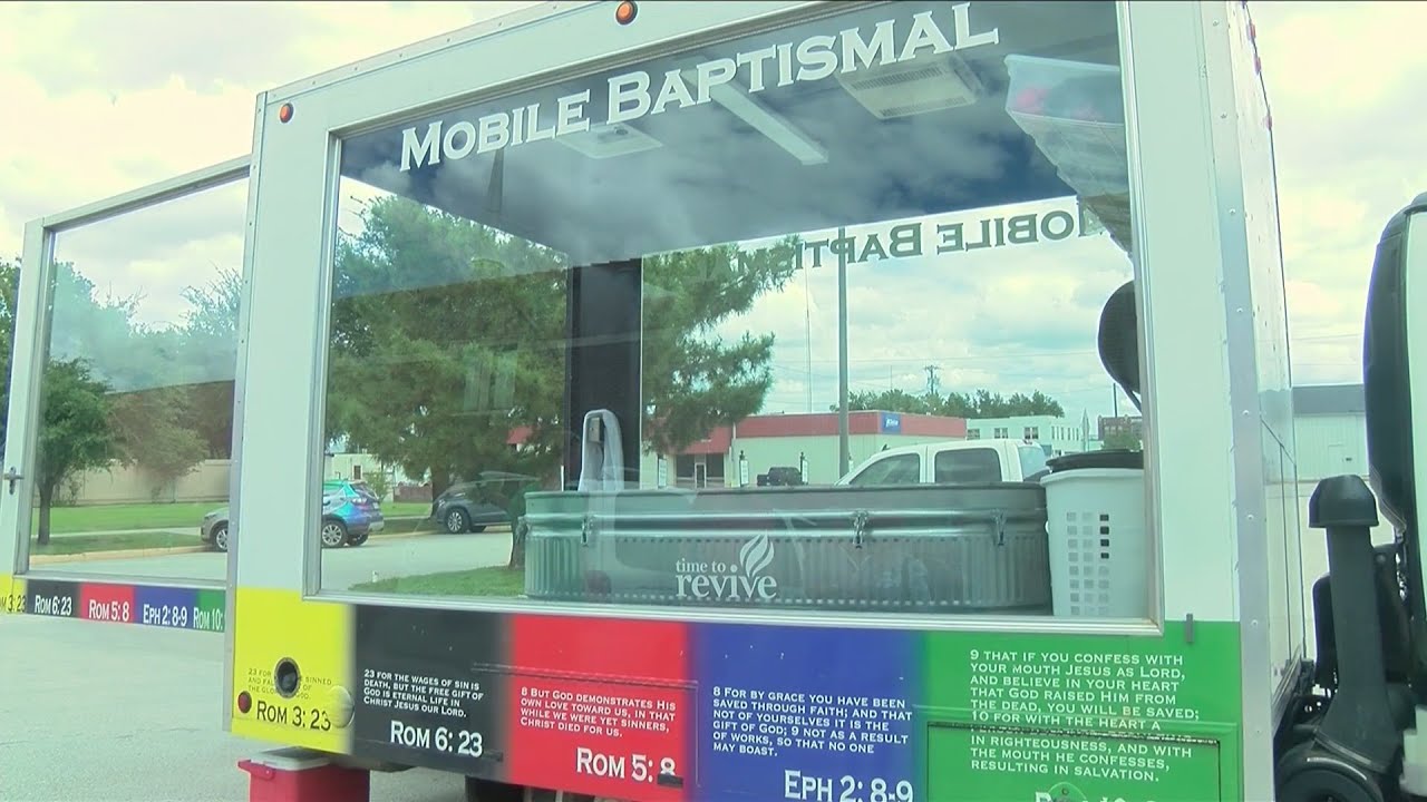 Mobile Baptismal cruising through the Key City - YouTube