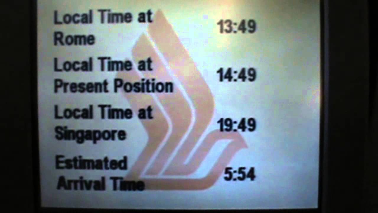 Singapore Airlines: SQ365 Rome-Singapore (Part 1) - YouTube