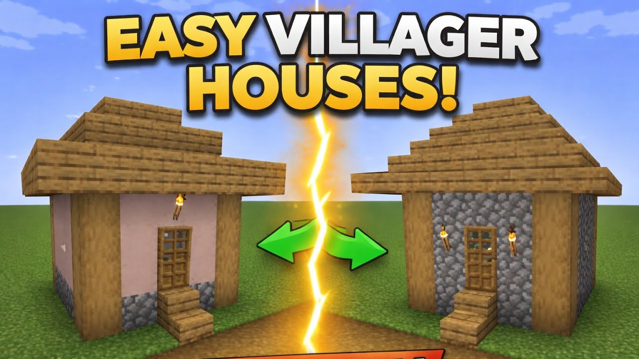"I TRANSFORMED a Villager House From NOOB to PRO (Before vs After ...