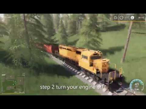 When you have had enough of the train in farming simulator 19 - YouTube