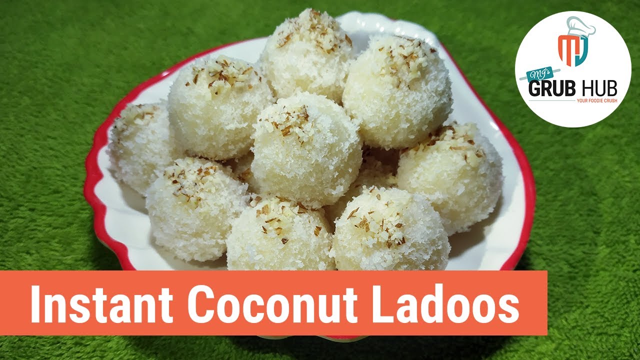 Instant Coconut Ladoos | Just 2 Ingredients | Ready in 15 Minutes ...