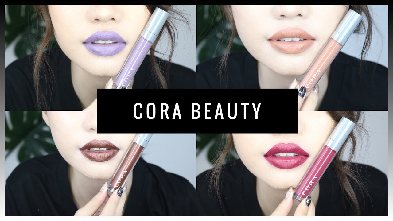 CORA BEAUTY SWATCHES AND REVIEW - YouTube