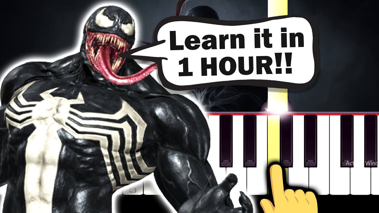 VENOM Theme Song - EASY Piano tutorial - YouTube