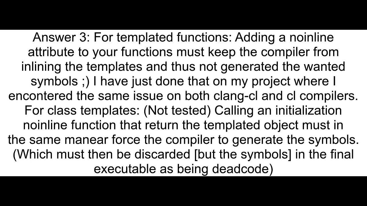 is recursive explicit template instantiation possible - YouTube