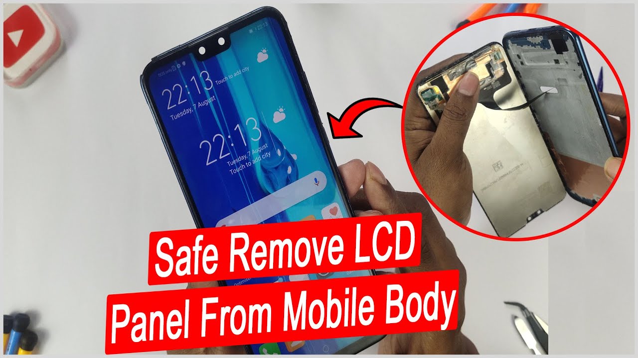 How To Remove Huawei LCD/Display Screen Separate from Mobile Body Frame ...