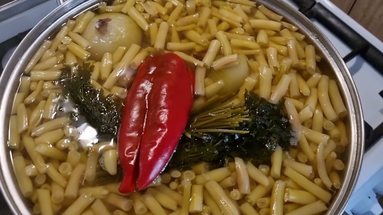 Zöldbab berakás télire - YouTube