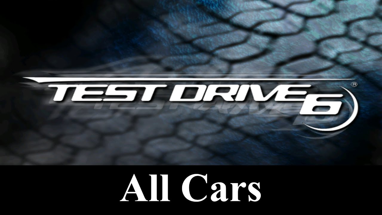 Test Drive 6 Car List - YouTube