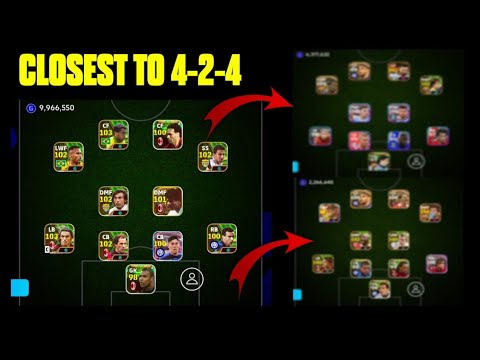 Formations Very Close to 4-2-4 Formation In eFootball 2024 Mobile - YouTube