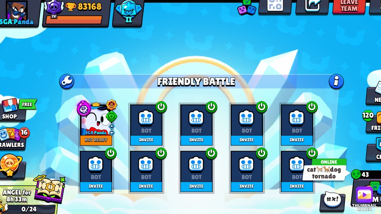 Playing Friendly battles live with viewers also pushing trophies! SGA ...