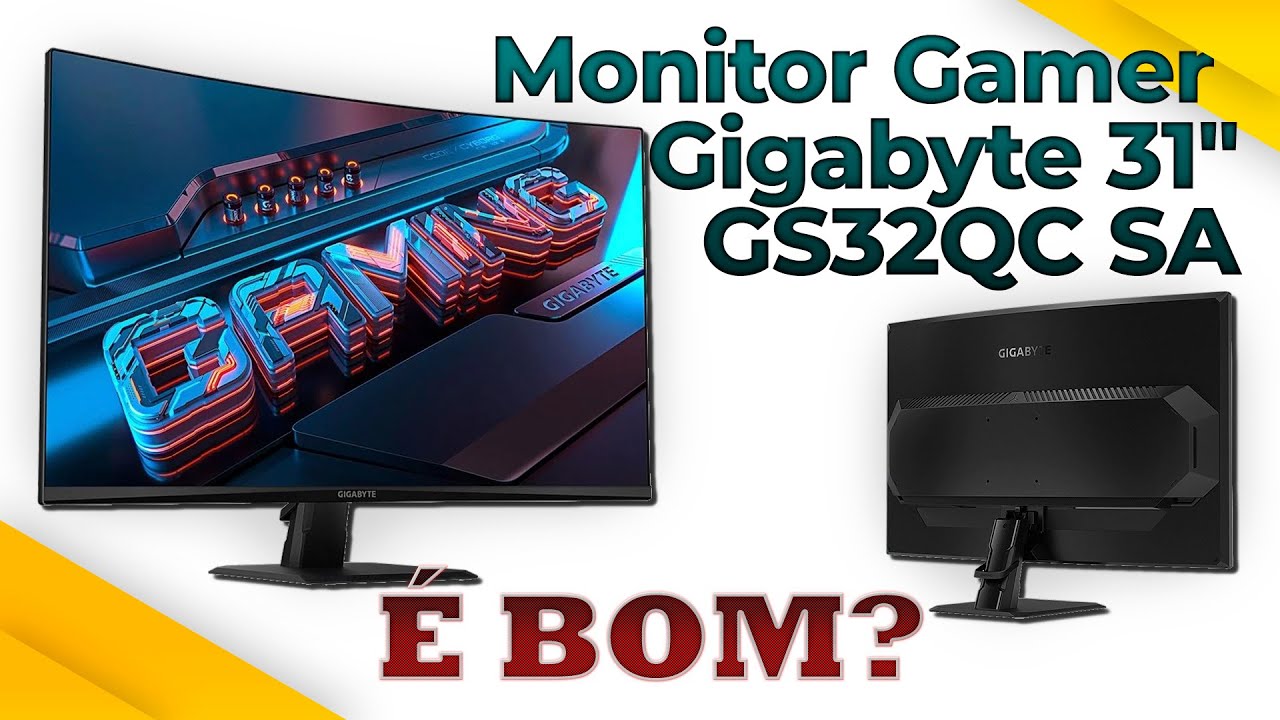 Review do Monitor Gamer Gigabyte 31" GS32QC com 2K, HDR, 170Hz, e um ...