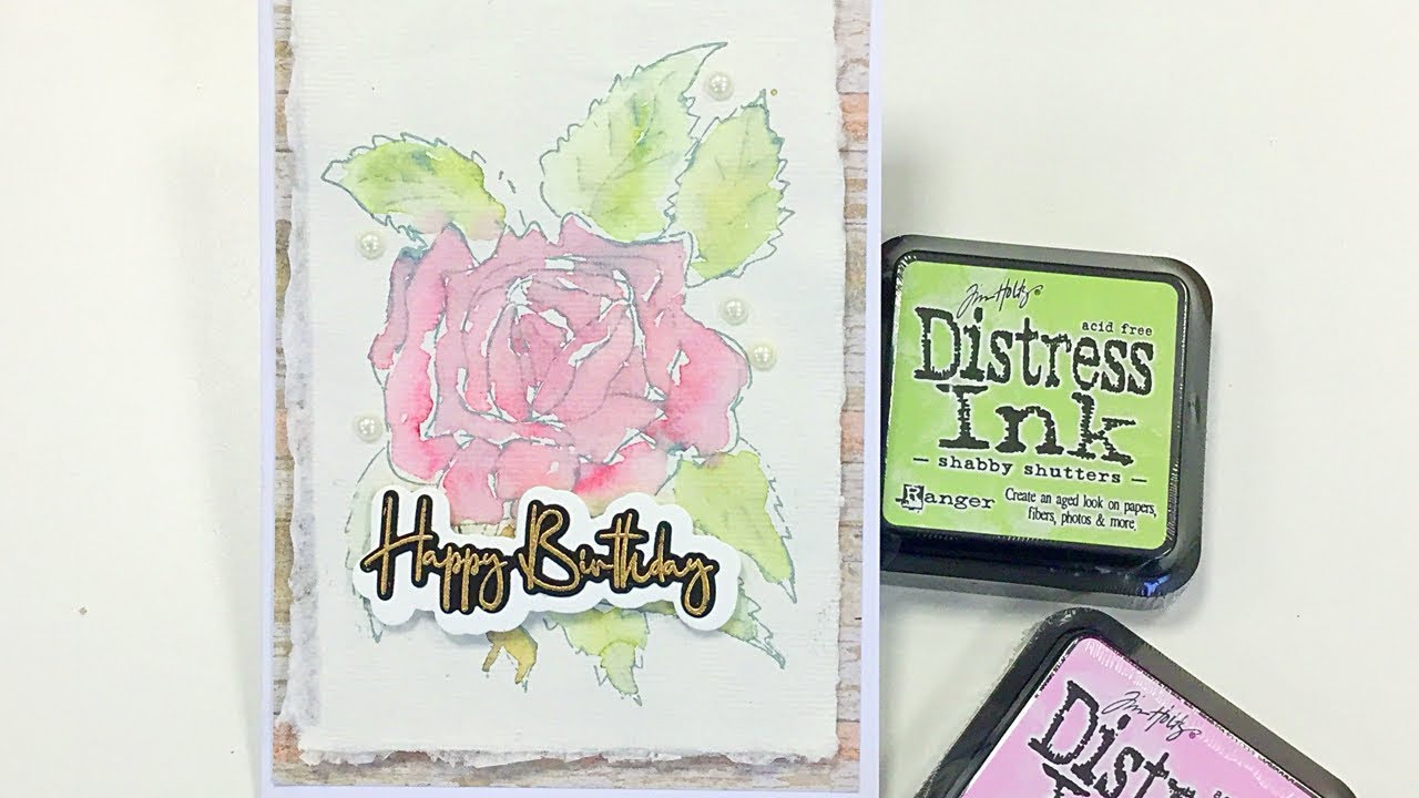 Watercolouring and Stamping Techniques by Claire Manning - YouTube