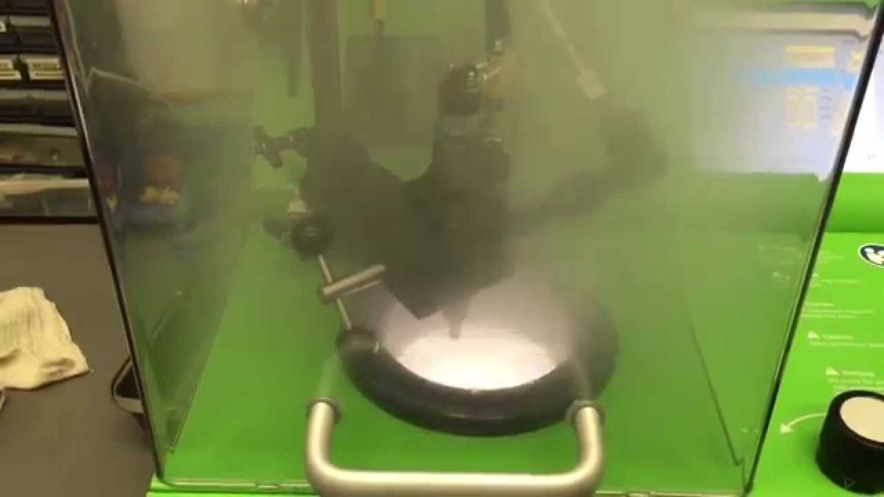 Bosch Common Rail Injector Atomization - EPS 205 Test Bench - YouTube