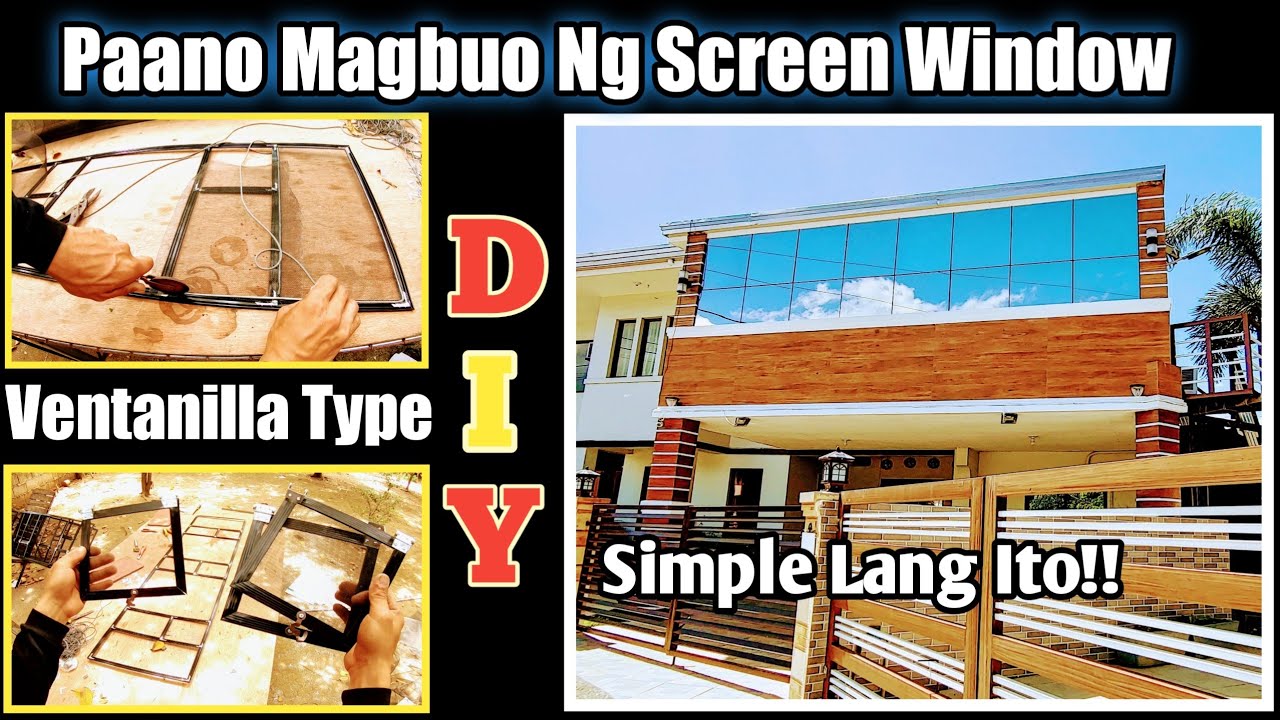 Simple lang ito!! Paano Magbuo ng Screen Window Aluminum | Ventanilla ...
