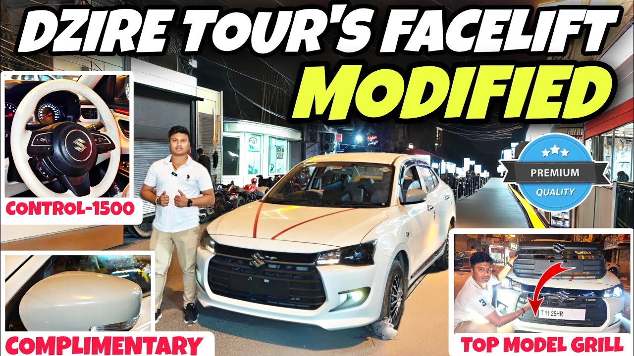 DZIRE TOUR'S MODIFICATION WITH PRICE DZIRE FACELIFT GENUINE ACCESSORIES ...