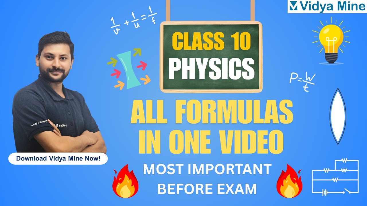 🔥 Class 10 Physics Formulas | Most Important Formulas for Boards 2025 ...