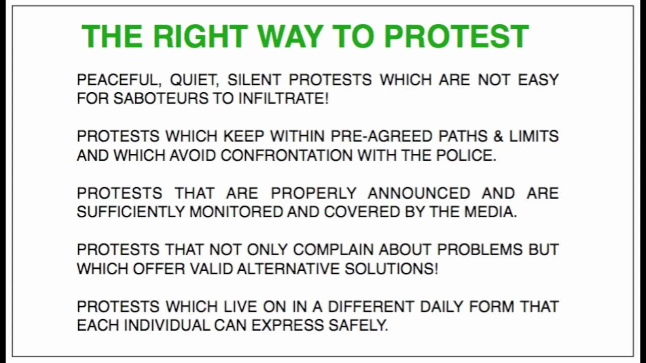 How To Protest Safely and Effectively .mov - YouTube