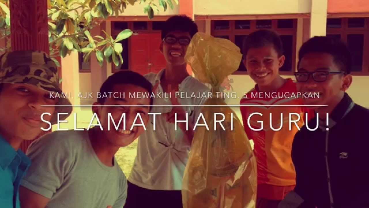 Teacher's Day - Form 5 MRSM Besut 2015 - YouTube