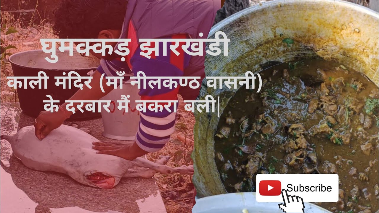 goat cutting in outdoors | बकरा बली और दोस्तों के साथ मस्ती-मनोरंजन # ...