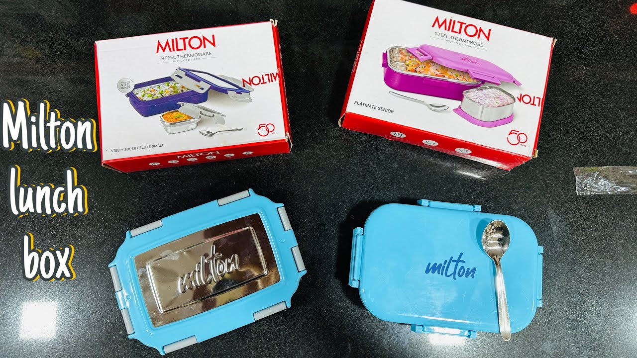 Milton insulated lunch box | Milton flatmate senior & Milton steely ...